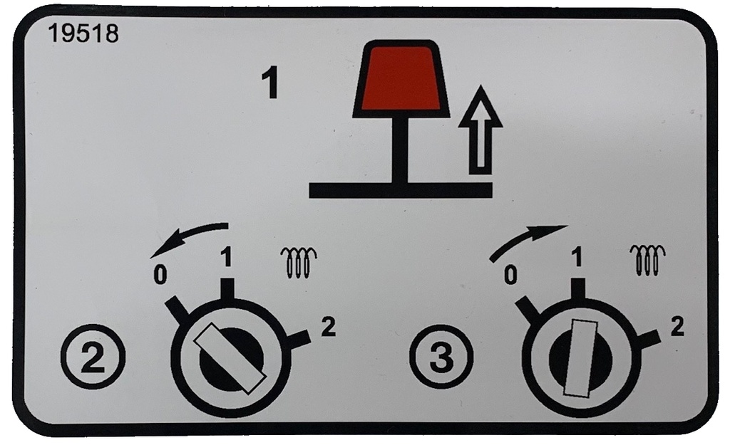 Decal - Warning Emergency Stop Button | Spectrum Plant - Russell's Arb